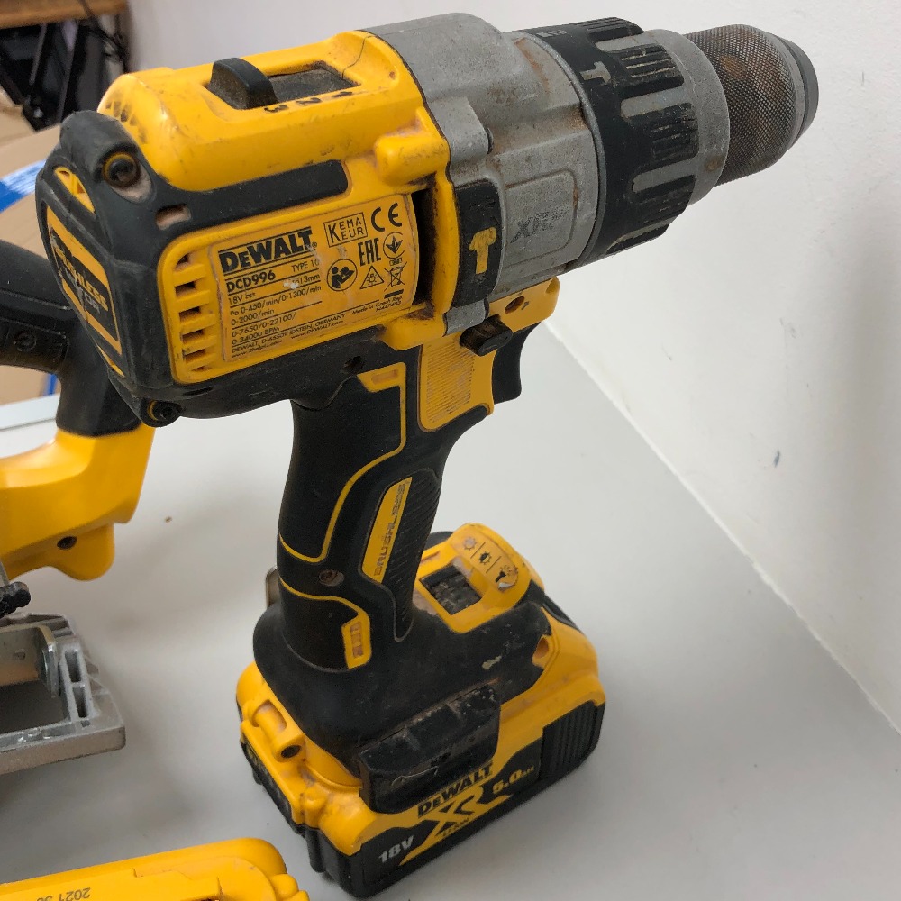 Pre-owned DeWalt Dewalt DCD996 18v XR 3 Speed Brushless & DCS391 18V ...